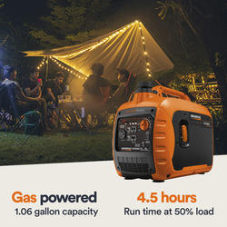 Generac® 2,500 Running 3,300 Starting Watt Gasoline Portable Inverter ...