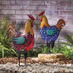 20" LED Solar Metal Rooster Garden Statue- Assorted Styles at Menards®
