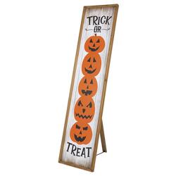 Pumpkin Hollow™ 4' Wood Halloween Porch Sign with Easel - Assorted ...