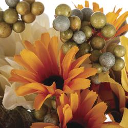 Pumpkin Hollow™ 21" Sunflower and Dahlia Fall Floral Arrangement at ...