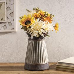 Pumpkin Hollow™ 21" Sunflower and Dahlia Fall Floral Arrangement at ...