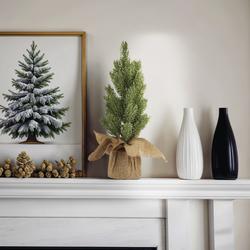 Enchanted Forest® 15" Mini Artificial Christmas Tree in Burlap at Menards®