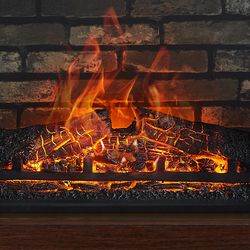 Raelynn 25" Walnut Electric Fireplace Wall Stove at Menards®