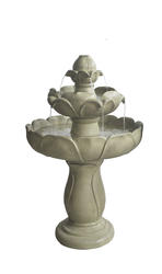 Enchanted Garden® 3'4" Tiered Magnolia Falls Outdoor Water Fountain at ...