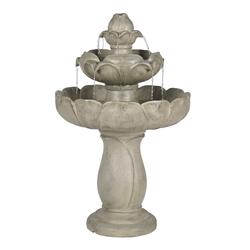Enchanted Garden® 3'4" Tiered Magnolia Falls Outdoor Water Fountain at ...