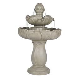 Enchanted Garden® 3'4" Tiered Magnolia Falls Outdoor Water Fountain at ...