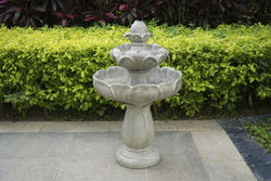 Enchanted Garden® 3'4" Tiered Magnolia Falls Outdoor Water Fountain at ...