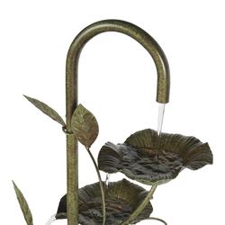 Enchanted Garden® 3'1-7/8" Tiered Parasol Garden Outdoor Water Fountain ...