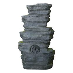 Enchanted Garden® 3'3-7/8" Tiered High Cliff Outdoor Water Fountain at ...