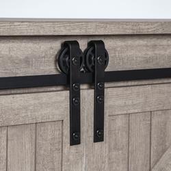 Pleasant Hearth® Barret 60" Barnboard Gray Infrared Electric Fireplace ...