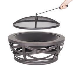 Backyard Creations® 35" Sawyer Steel Fire Pit at Menards®