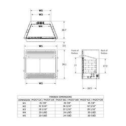Pleasant Hearth 32" Circulating Vent-Free Zero Clearance Universal Gas ...