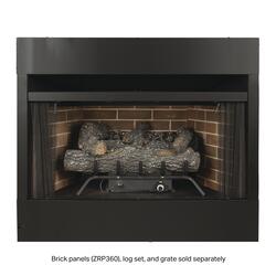 Pleasant Hearth 36" Radiant Vent-Free Zero Clearance Universal Gas ...