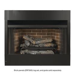 Pleasant Hearth 36" Radiant Vent-Free Zero Clearance Universal Gas ...