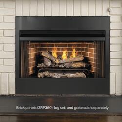 Pleasant Hearth 36" Radiant Vent-Free Zero Clearance Universal Gas ...