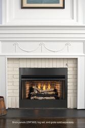 Pleasant Hearth 36" Radiant Vent-Free Zero Clearance Universal Gas ...