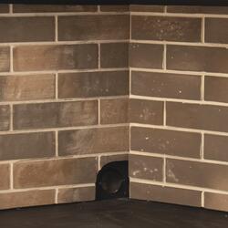 Pleasant Hearth 32" Zero Clearance Gas Fireplace Firebox Brick Panel ...