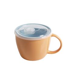 On the Go 25 ounce Soup Mug/Coffee Mug with Vented Lid Peach Two Tone ...