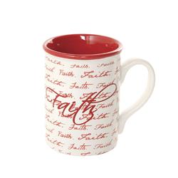 Inspirational Words Faith 16 ounce Coffee Mug Two Tones Decorated ...