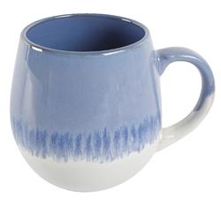 Avery Creek 19 ounce Coffee Mug Blue Belly Shape Reactive Stoneware at ...