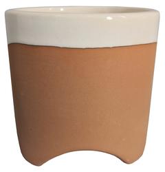 5" Brown Swoop Ceramic Planter at Menards®