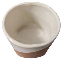 5" Brown Swoop Ceramic Planter at Menards®