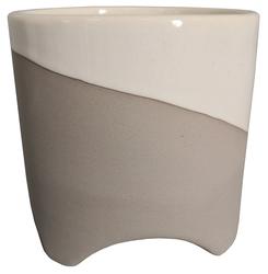 5" Gray Swoop Ceramic Planter at Menards®