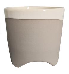 5" Gray Swoop Ceramic Planter at Menards®