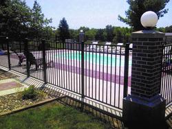 Legacy2 Black 4' x 6' Aluminum Fence at Menards®