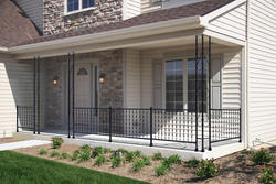 Gilpin Products 32" x 4" On Center Windsor Plus Black Railing at Menards®