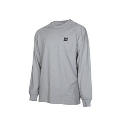 RW Rugged Wear® Men's Light Grey Heather Jersey Long Sleeve Raglan ...