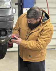 RW Rugged Wear® Men's Brown Duck Heavy-Duty Contractor Coat - Large at ...