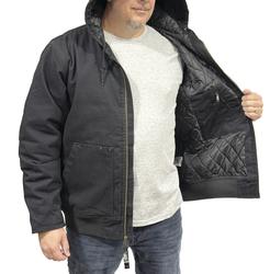 RW Rugged Wear® Men's Black Heavy-Duty Insulated Work Jacket - Large at ...