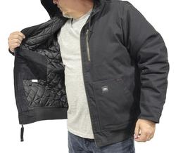 RW Rugged Wear® Men's Black Heavy-Duty Insulated Work Jacket - Large at ...