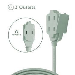 Globe Electric Designer Series 9' 16/2 Sage Green Light-Duty Indoor ...