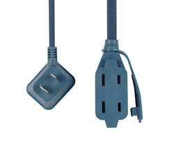 Globe Electric Designer Series 9' 16/2 Teal Light-Duty Indoor Extension ...