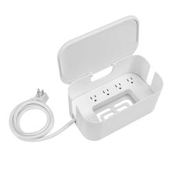 Globe Electric PowerHub™ Cable Management Box with 4- Outlet Surge ...