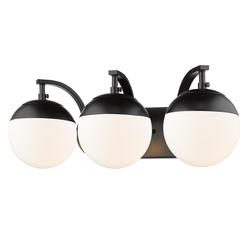 Photon Lighting® Eros 3-Light Matte Black Vanity Light at Menards®