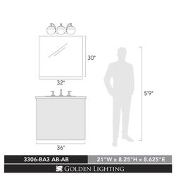 Photon Lighting® Eros 3-Light Matte Black Vanity Light at Menards®