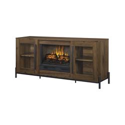 Whalen Vernon 62" Warm Brown Cherry Electric Fireplace Entertainment ...