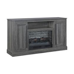 Whalen Lansing 60" Medium Gray Ash Electric Fireplace Entertainment ...
