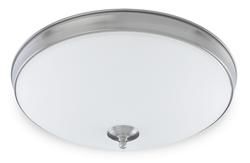 Patriot Lighting® Legend Brushed Nickel Integrated LED Flush Mount ...
