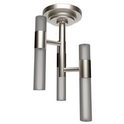 Good Earth Lighting Noella Brushed Nickel Integrated LED Flush Mount ...