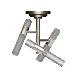 Good Earth Lighting Noella Brushed Nickel Integrated LED Flush Mount ...