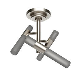 Good Earth Lighting Noella Brushed Nickel Integrated LED Flush Mount ...