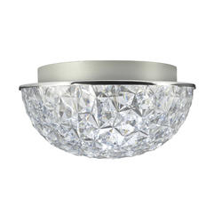 Good Earth Lighting Kriska Brushed Nickel Integrated LED Flush Mount ...