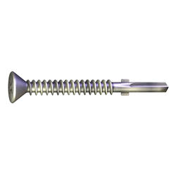 GRABBER® #12 x 2" Zinc Phillips Drive Flat Head Winged Drill Point Self ...