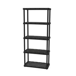 MaxIt™ Knect-A-Shelf™ 36"W x 72"H x 18"D 5-Tier Plastic Shelving Unit ...