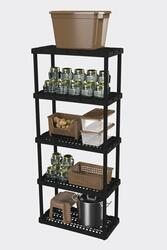 MaxIt™ Knect-A-Shelf™ 36"W x 72"H x 18"D 5-Tier Plastic Shelving Unit ...