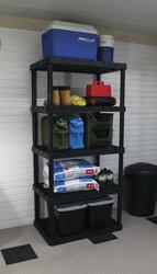 MaxIt™ Knect-A-Shelf™ 36"W x 74"H x 24"D 5-Tier Plastic Shelving Unit ...